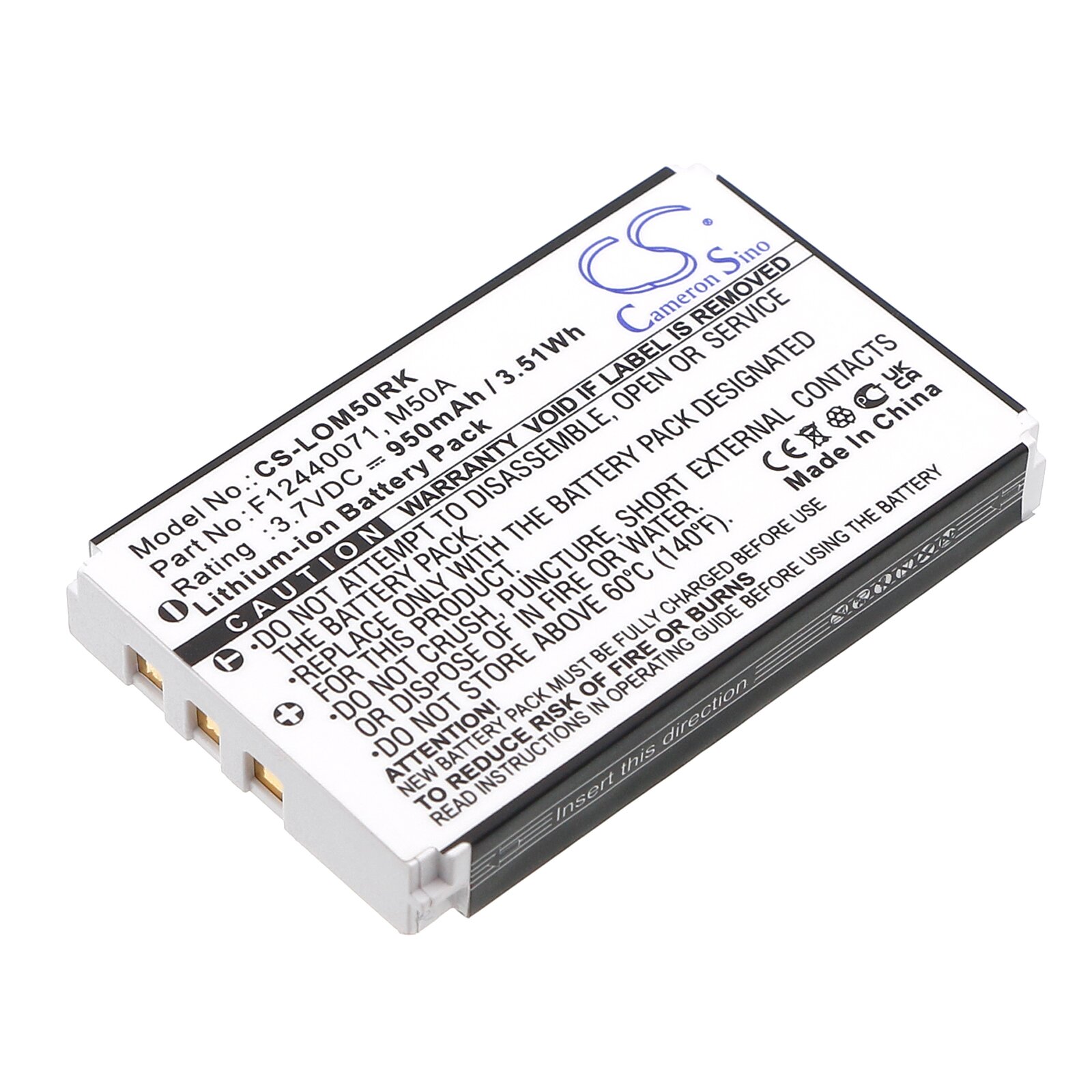 Replacement Logitech DiNovo Edge, DiNovo Mini Keyboard Battery ...