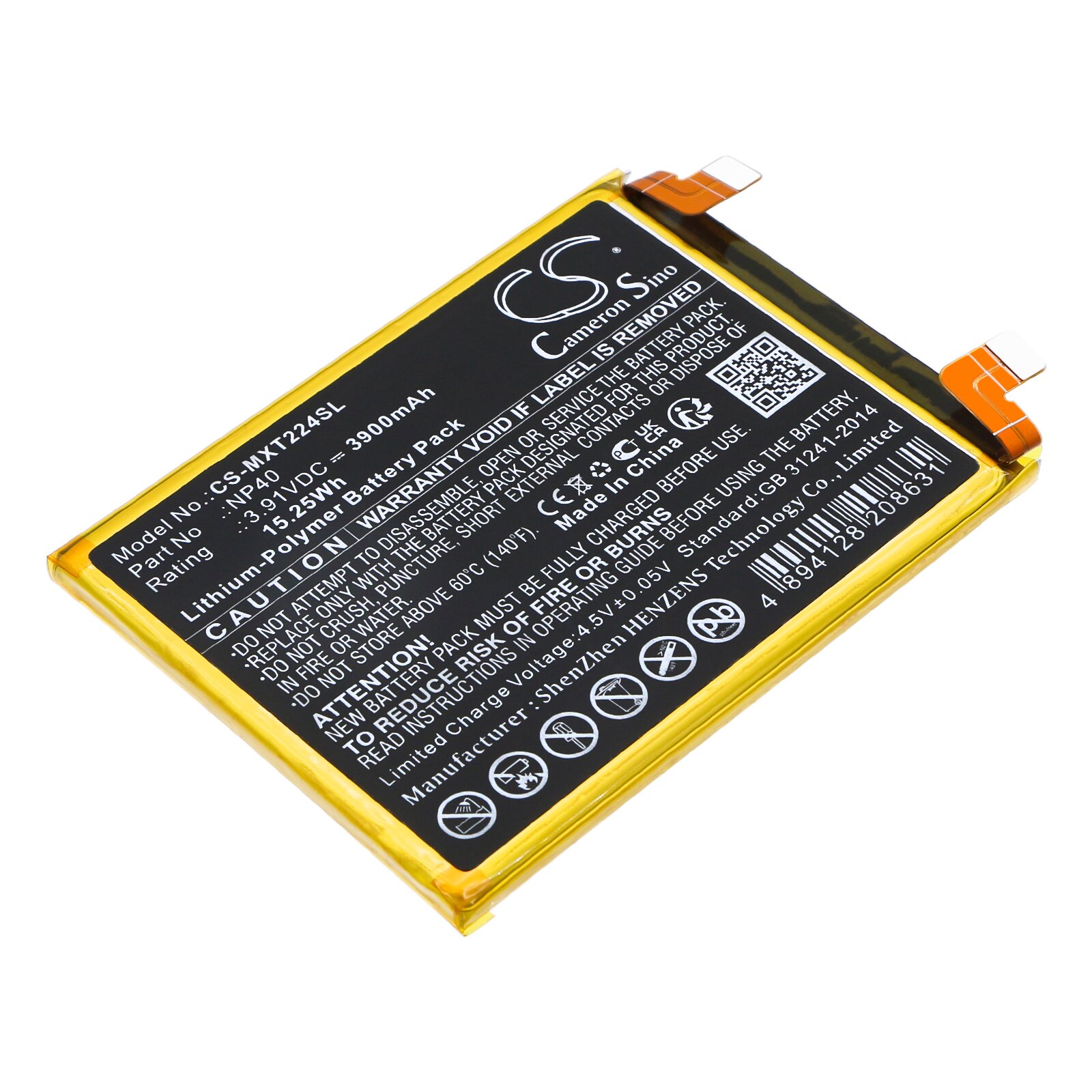 Replacement Motorola NP40 Cell Phone Battery (3.91 Volt, 3900 mAh ...