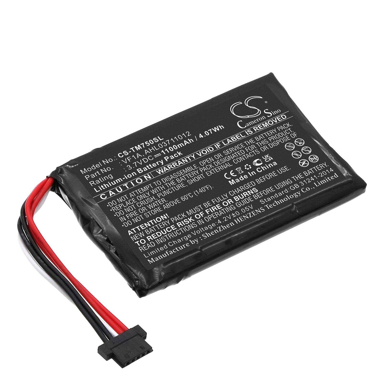 Replacement TomTom Go 750 GPS Battery | Battery Mart