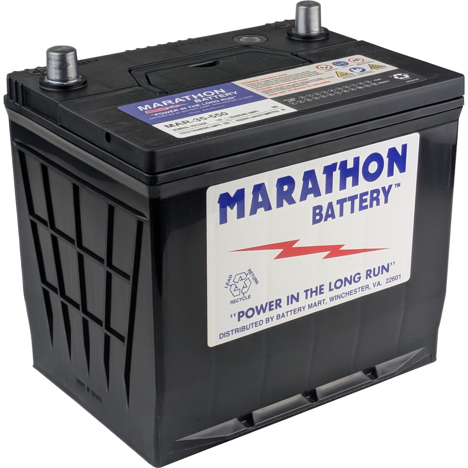 Marathon Group 35 Flooded Lead Acid Battery - 550 CCA | Battery Mart