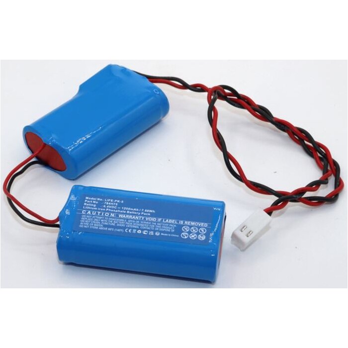 Replacement Dual-Lite 784H75 Emergency Light Battery (6.4 Volt, 1200 ...