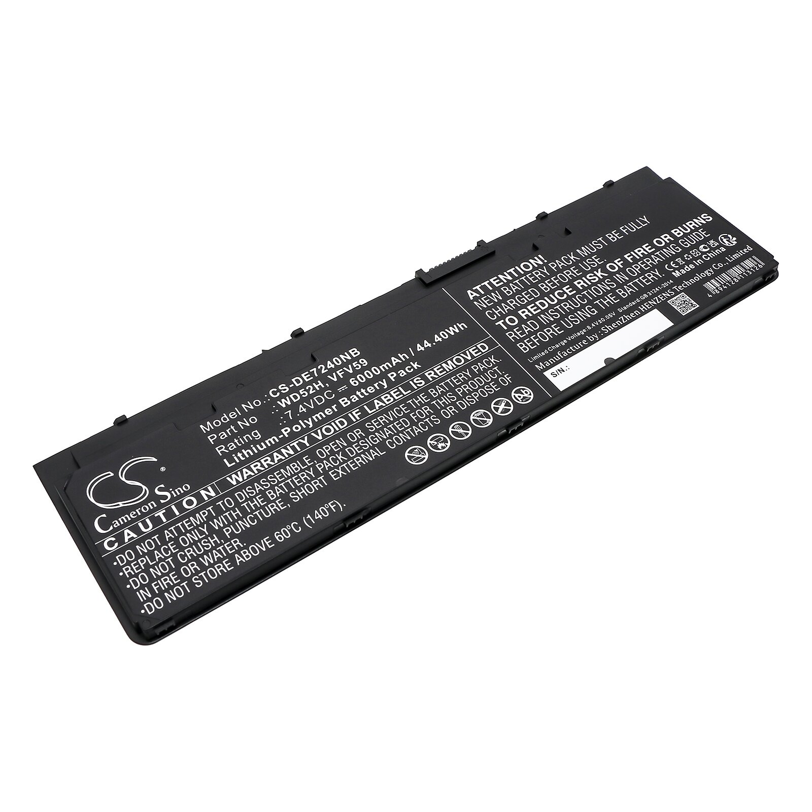 Replacement DELL VFV59 Laptop Battery (7.4 Volt, 6000 mAh) | Battery Mart