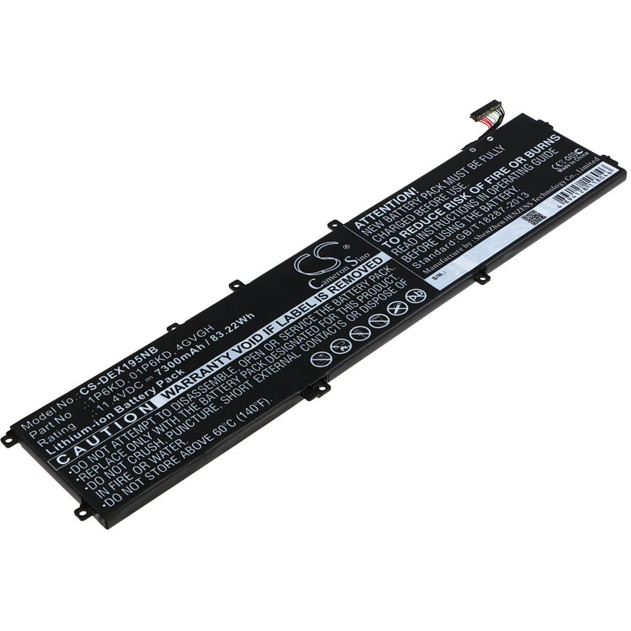Replacement DELL 1P6KD Laptop Battery (11.4 Volt, 7300 mAh) | Battery Mart