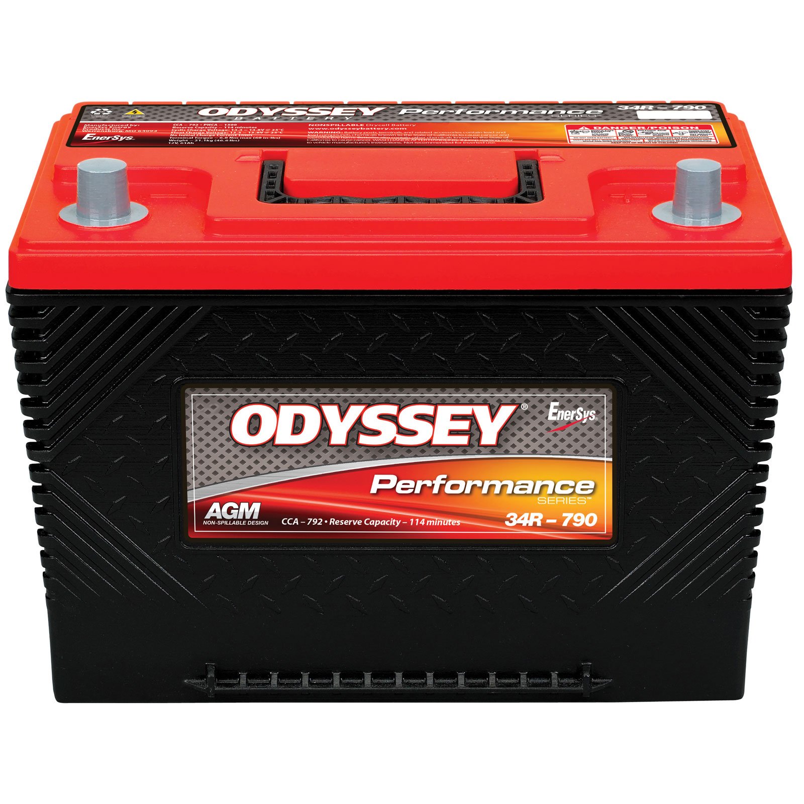 Odyssey ODP-AGM34R Performance Engine Start Battery (34R-790) | Battery ...