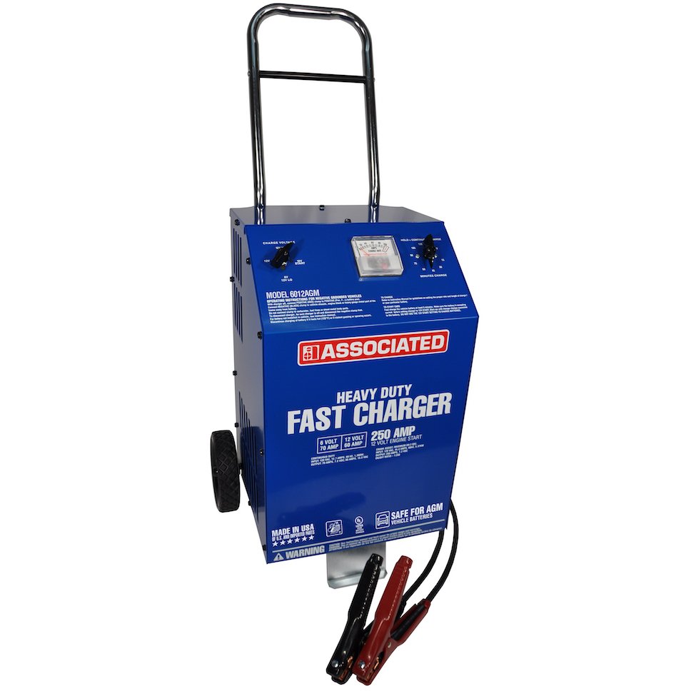 Associated 6012AGM 6/12V, 70/60/30A Wheel Charger with 250A Engine ...