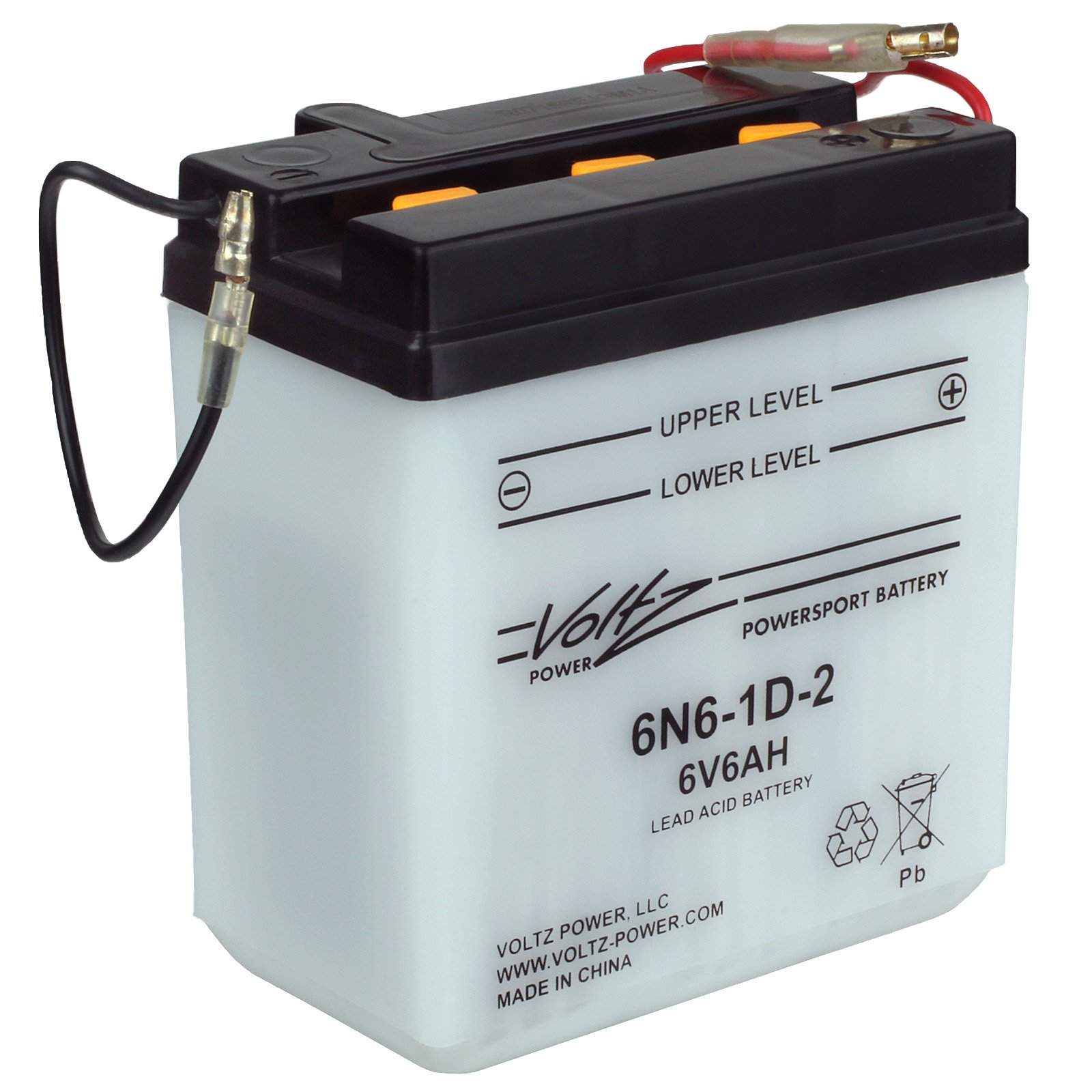 6N6-1D-2 Dry Charge Battery: Acid Required | Battery Mart