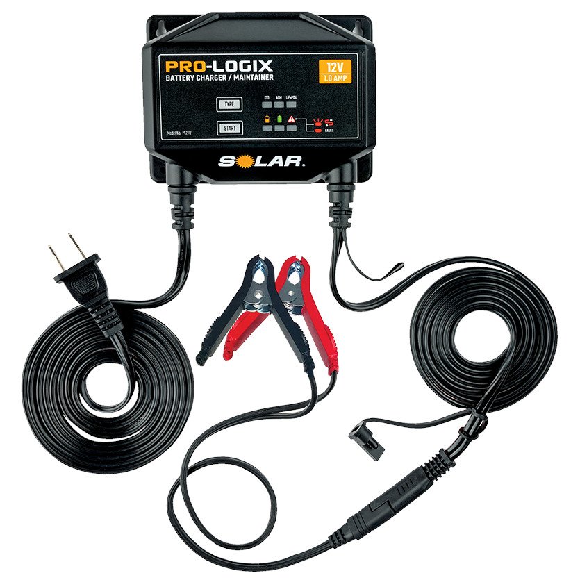 PRO-LOGIX PL2112 12 Volt, 1.0 Amp Battery Charger / Maintainer ...