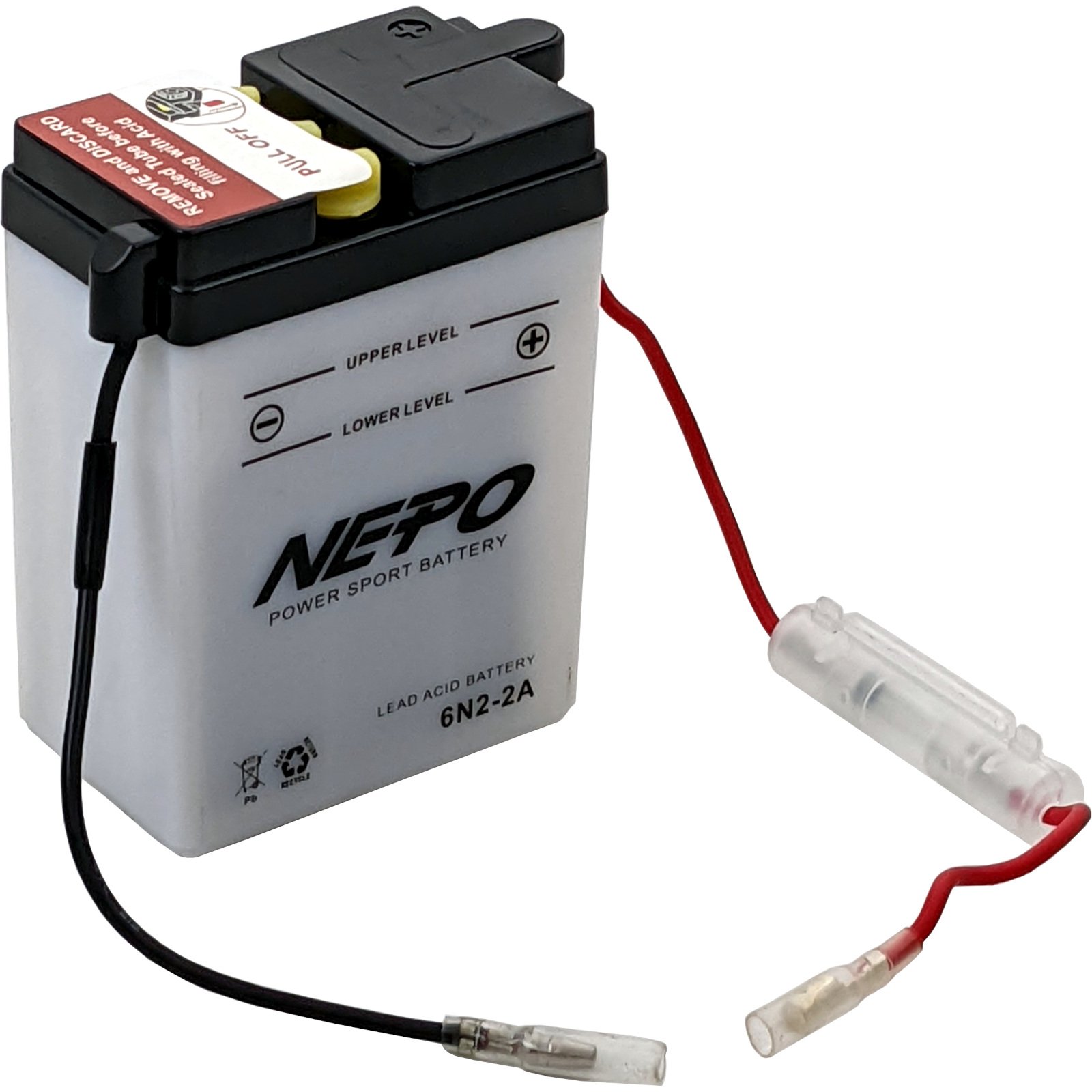 6N2-2A Dry Charge Battery: Acid Required | Battery Mart