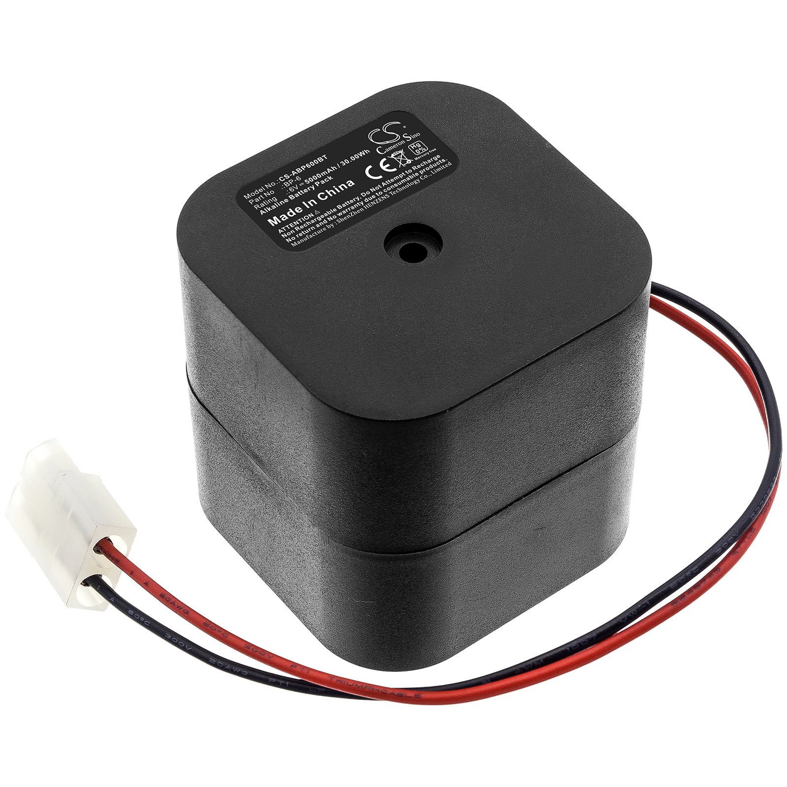 Replacement Alarm Lock Alarm System Battery (6V, 5000mAh, Alkaline ...