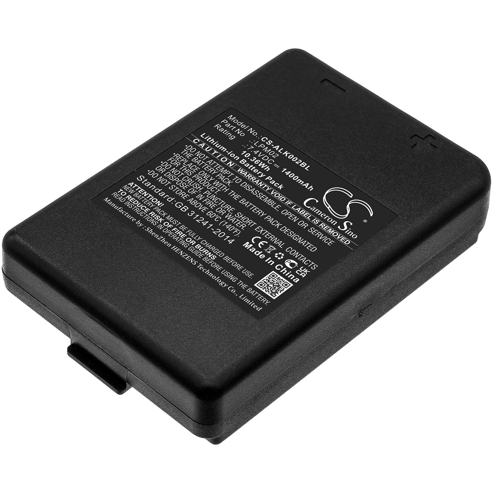 Replacement Autec LPM02 Crane Remote Control Battery (7.4V, 1.4Ah, Li ...