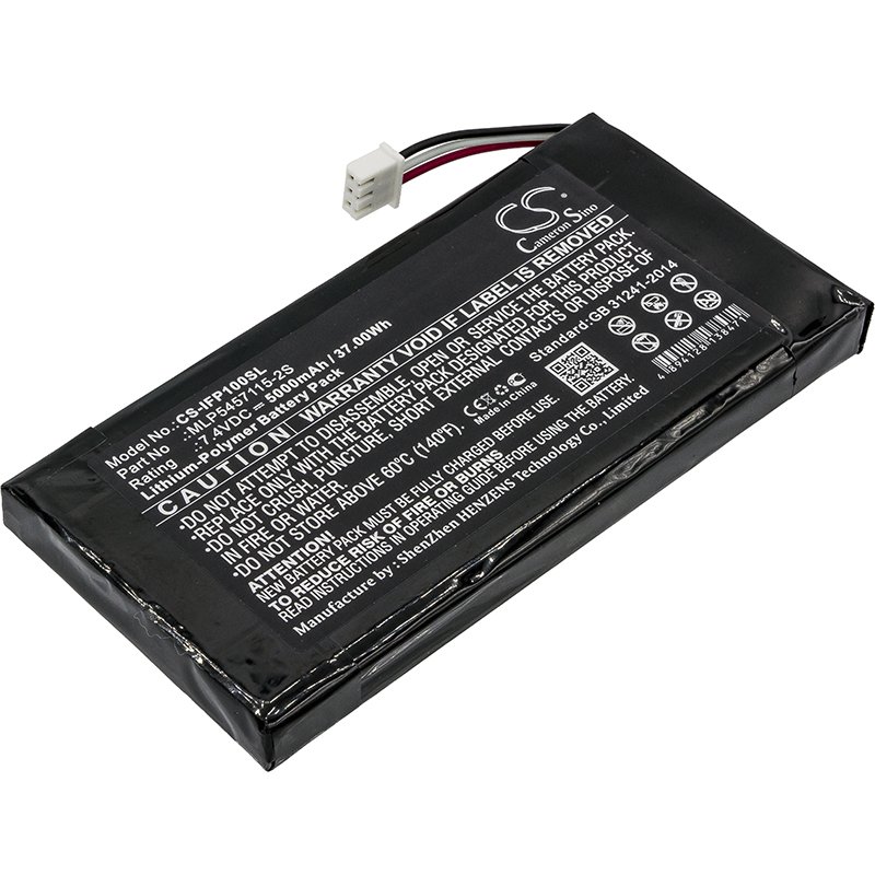 Replacement Infinity Speaker Battery (7.4V, 5.0Ah, Li-Poly) | Battery Mart