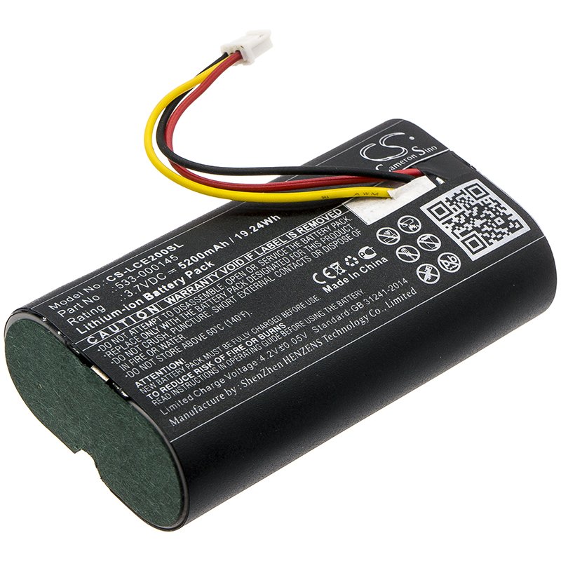 Replacement Logitech Home Security Camera Battery (3.7V, 5.2Ah, Li-Ion ...