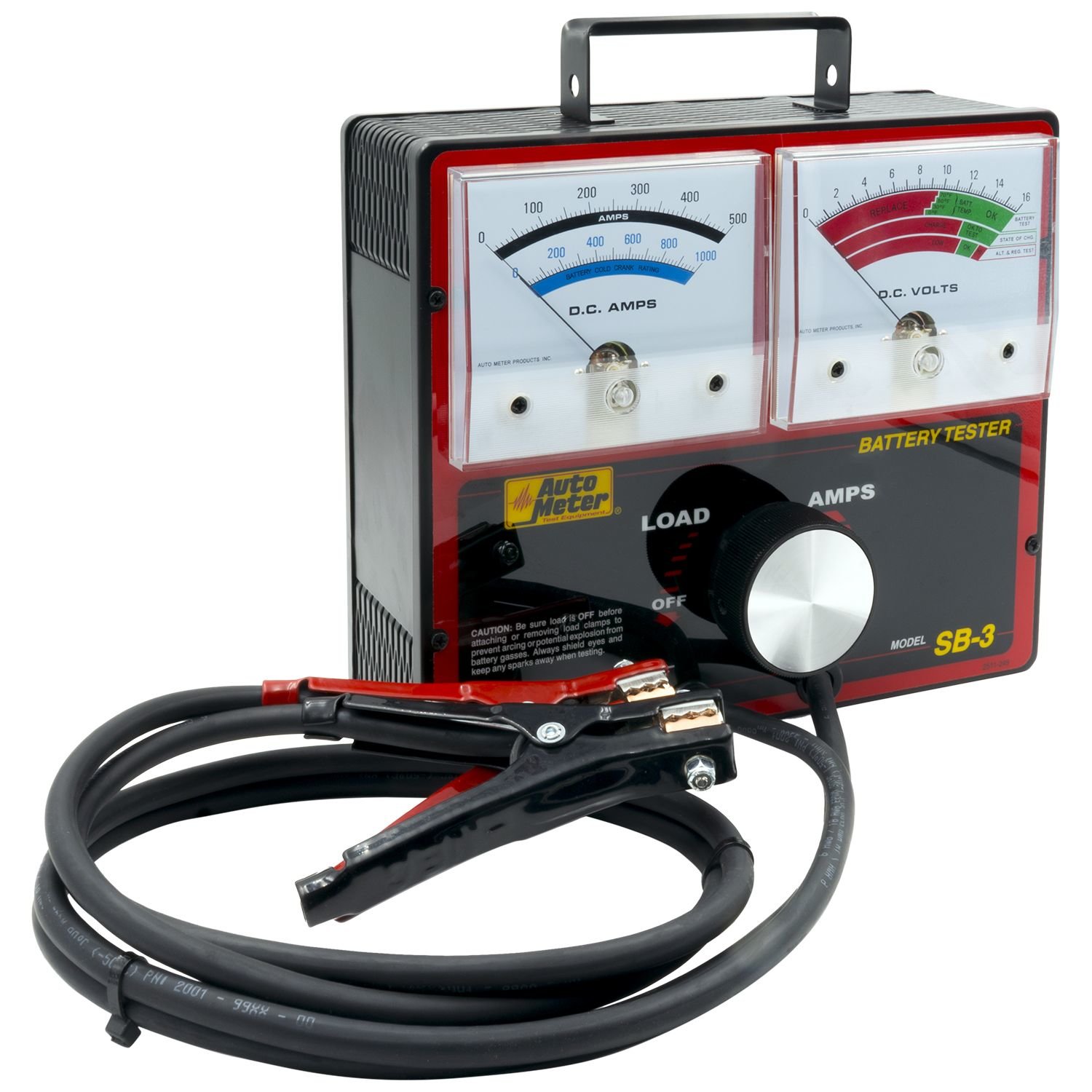 AutoMeter SB-3 500 Amp Variable Load Battery & Electrical System Tester ...