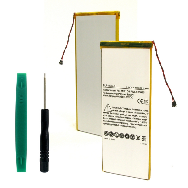 Replacement Motorola Moto G4 Plus Cell Phone Battery with Tools ...