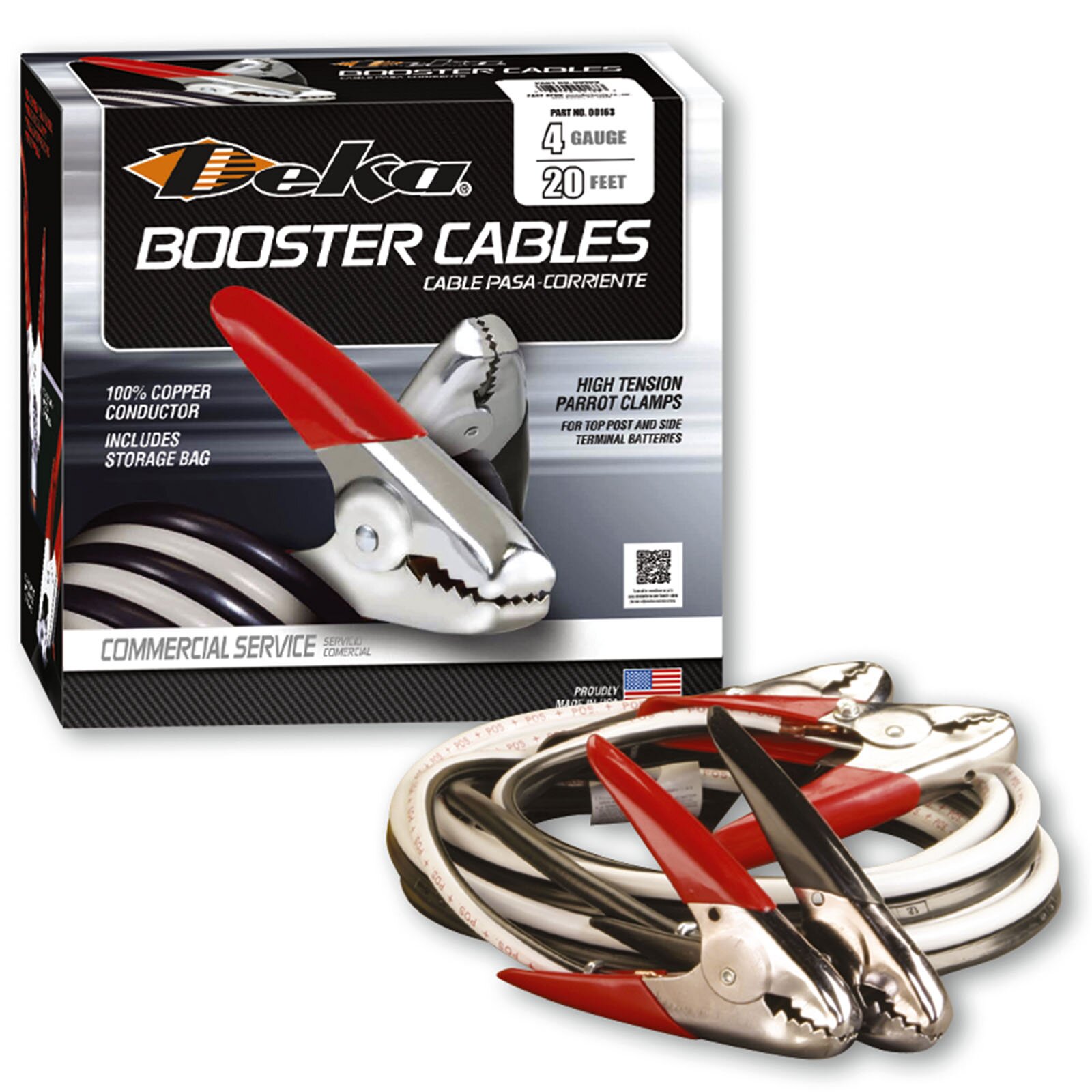 Deka Commercial Service Jumper Cables (100% Copper) | Battery Mart