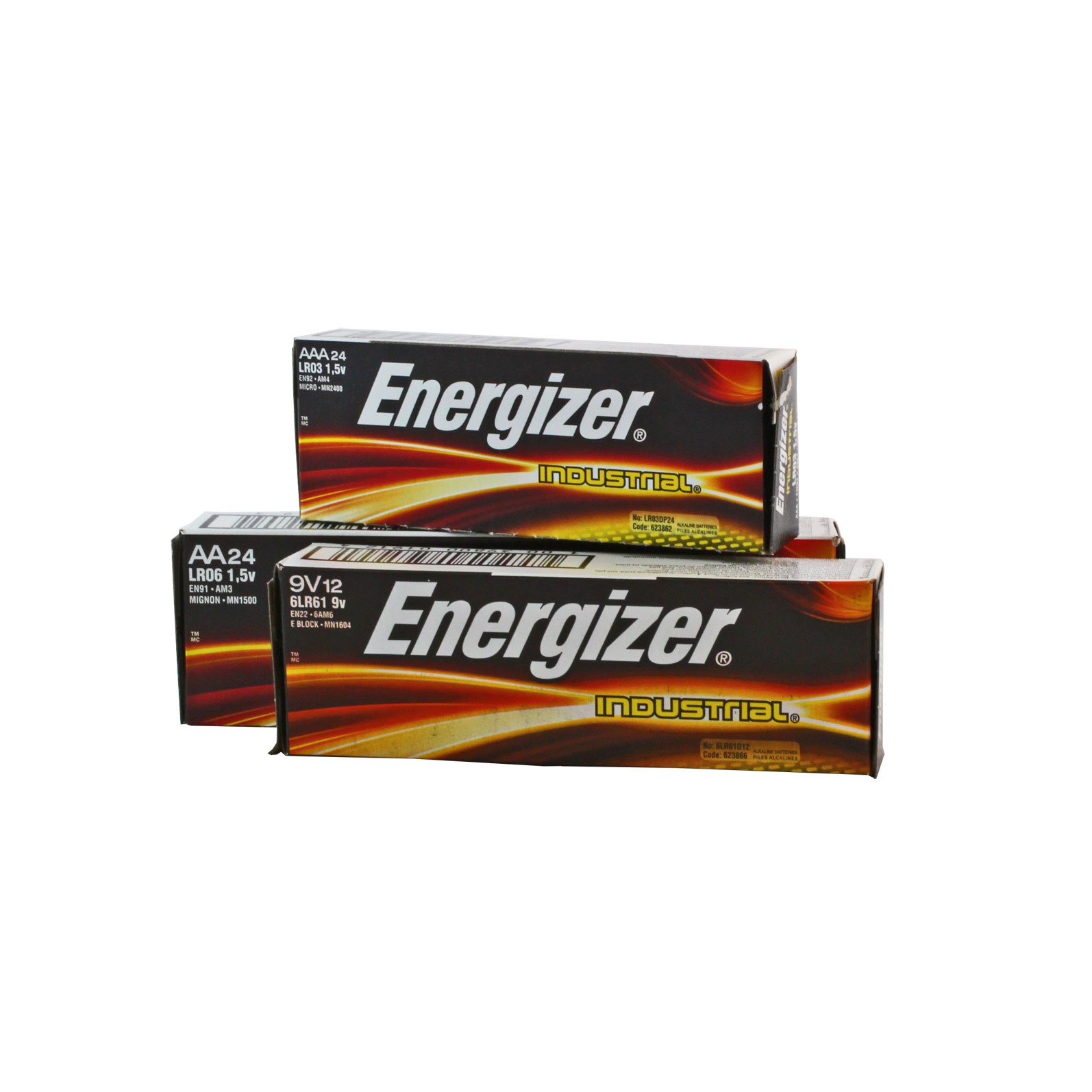 Energizer Industrial Bundle Pack - AA, AAA & 9V Batteries: BatteryMart.com