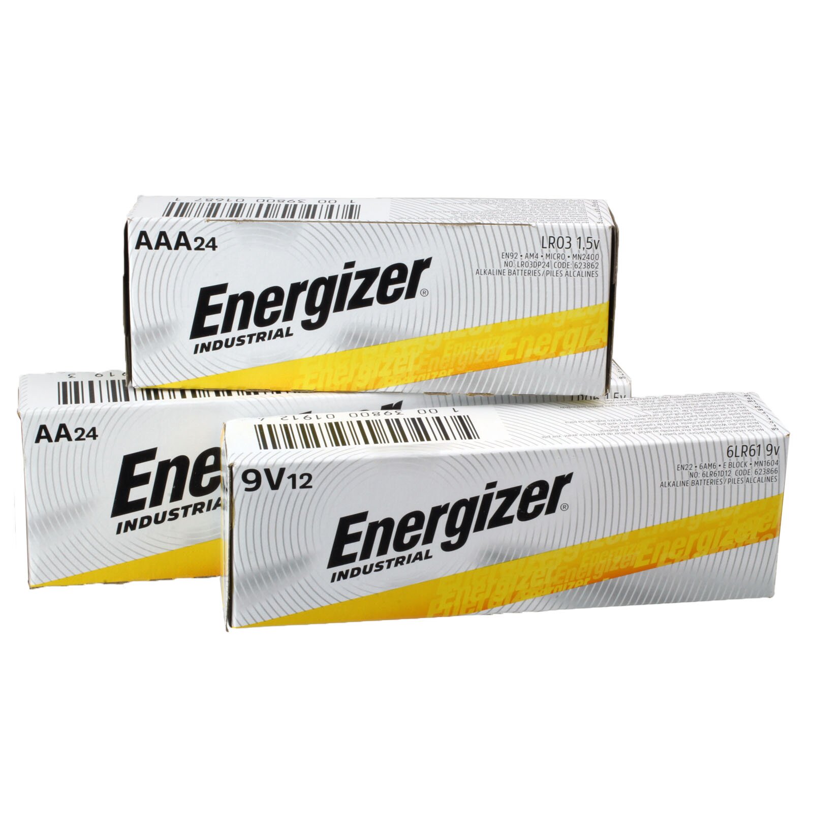 Energizer Industrial Bundle Pack - AA, AAA & 9V Batteries | Battery Mart