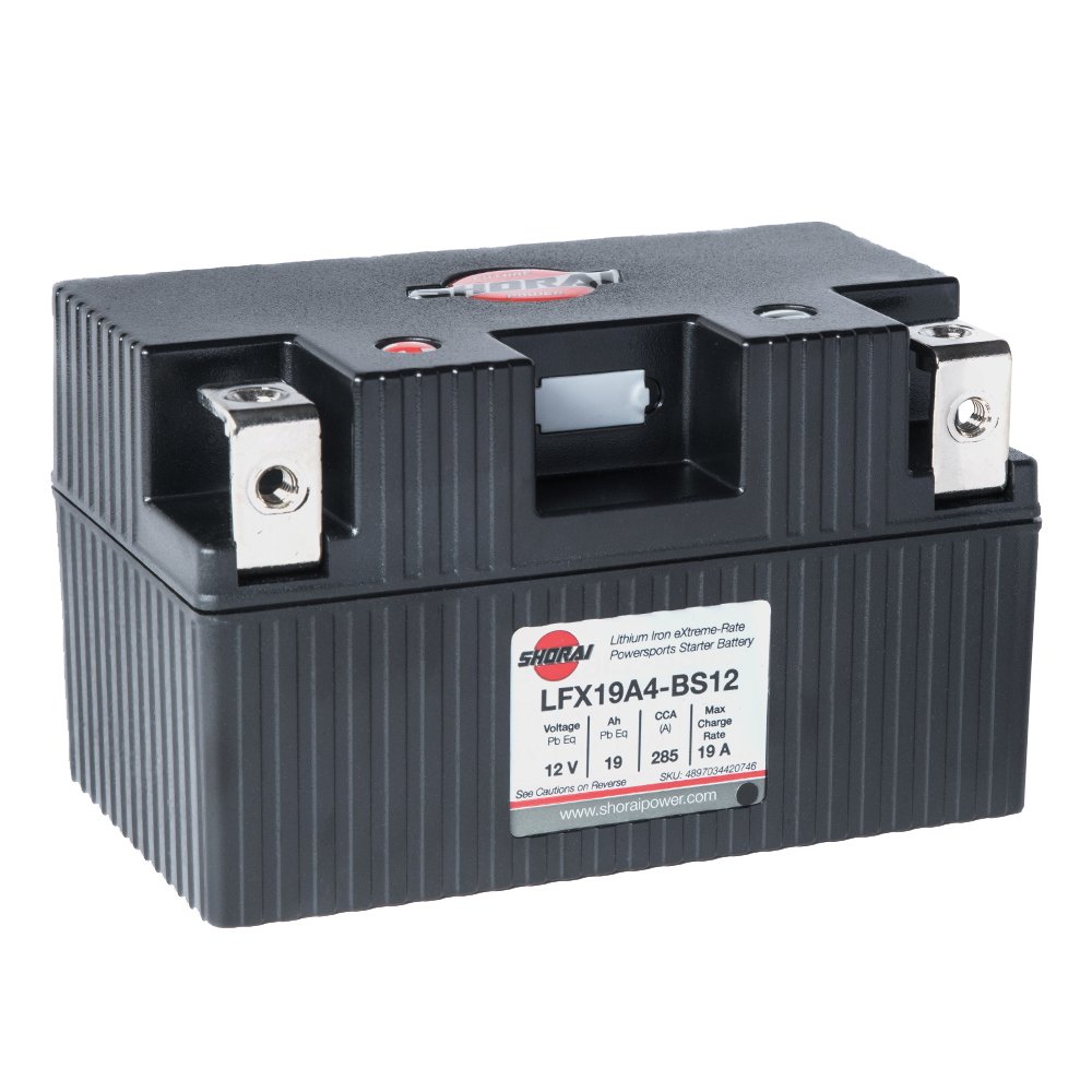 Shorai LFX19A4-BS12 Lithium-Iron Powersport Battery - Free Shipping | Battery Mart