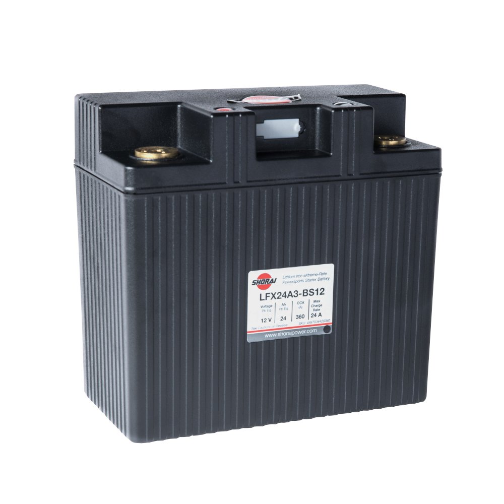 Shorai LFX24A3-BS12 Lithium-Iron Powersport Battery - Free Shipping ...