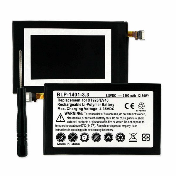 Replacement Motorola EV40 Cell Phone Battery with Installation Tools ...