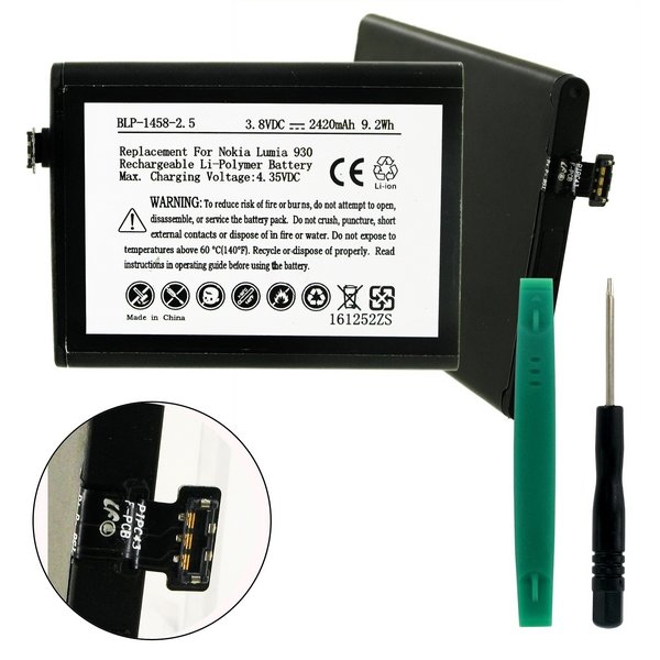 Replacement Nokia BV-5QW Cell Phone Battery with Tools | Battery Mart