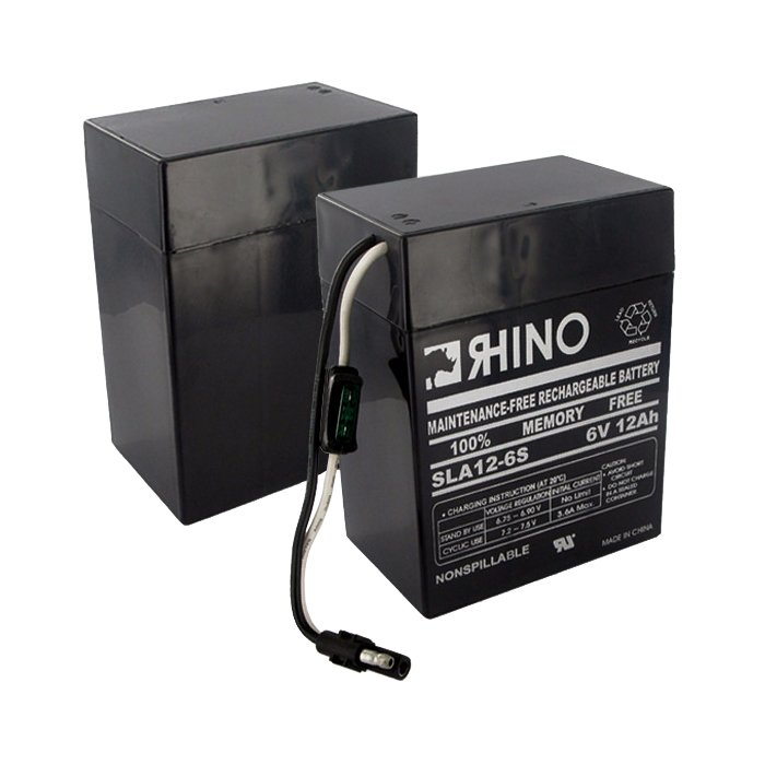 6 Volt 12 Ah Sealed Lead Acid Rechargeable Battery with TOY-S Terminal ...