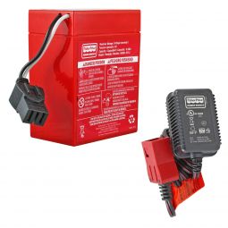 Power Wheels 6V Red Battery with Charger | Battery Mart