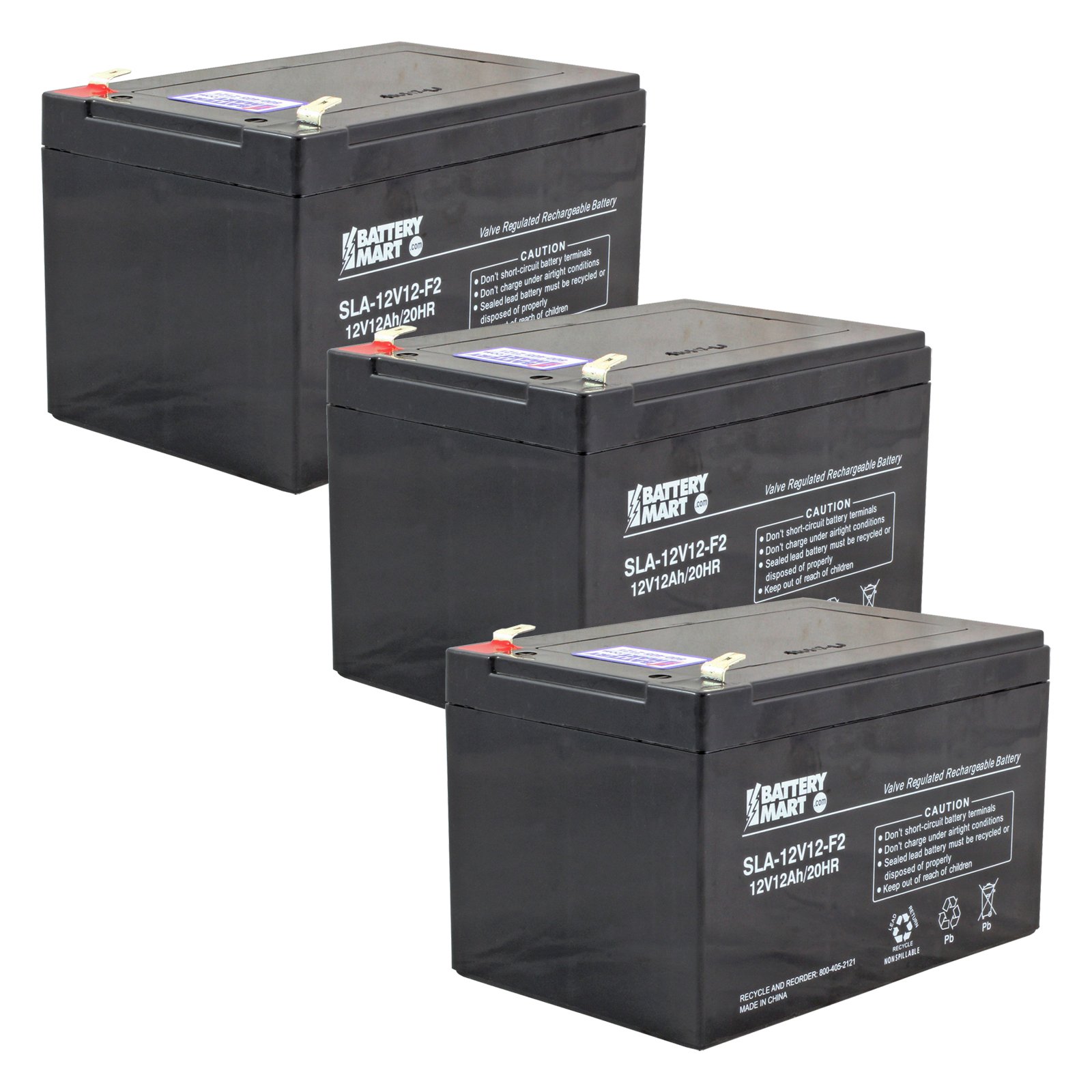 12 Volt 12 Ah Sealed Lead Acid Rechargeable Battery - F2 Terminal