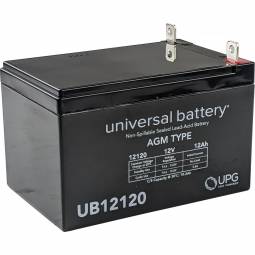 12 Volt, 12 Ah Sealed Lead Acid Battery with Nut and Bolt Terminals
