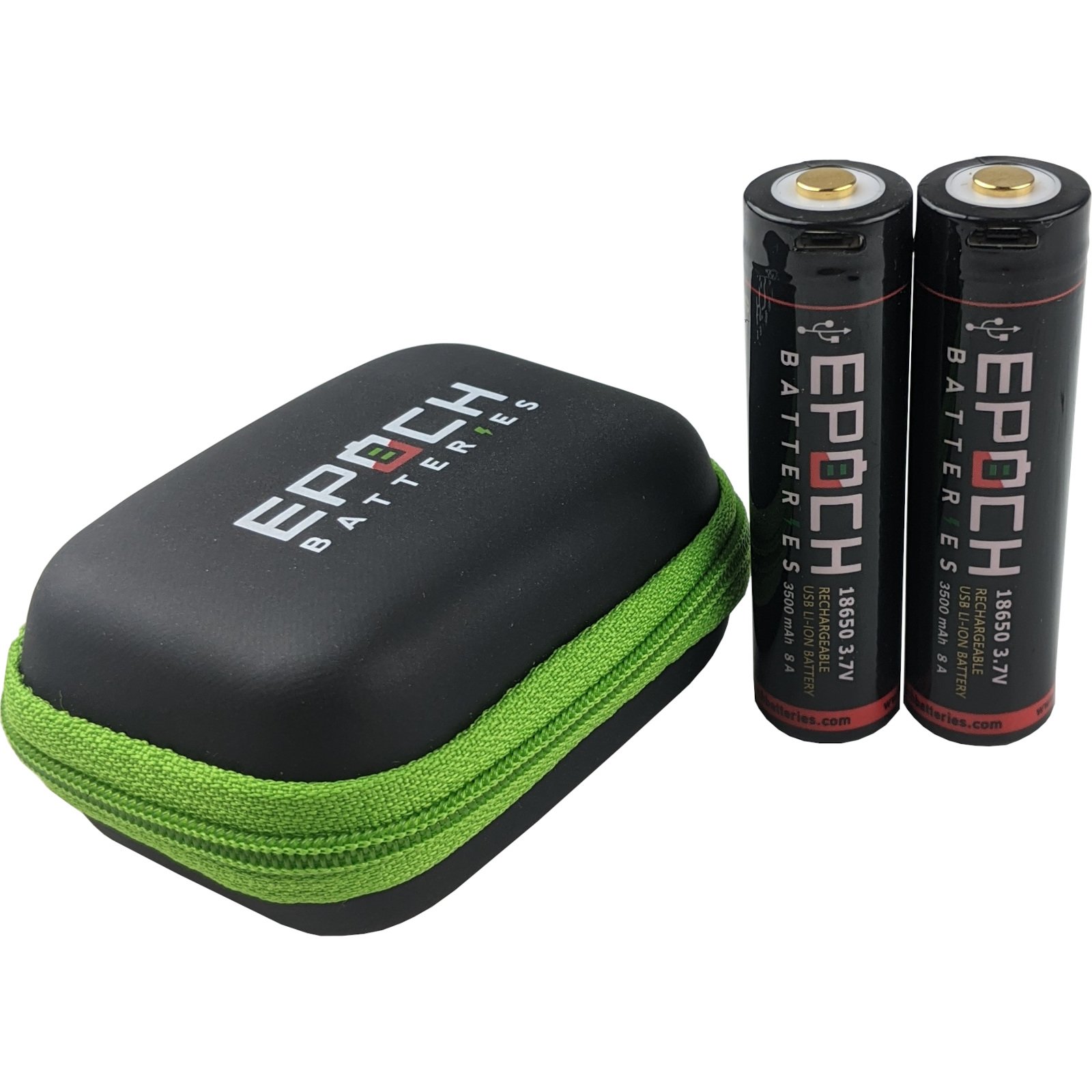[2-Pack] Epoch 18650 3500mAh 8A USB Rechargeable Protected Batteries ...