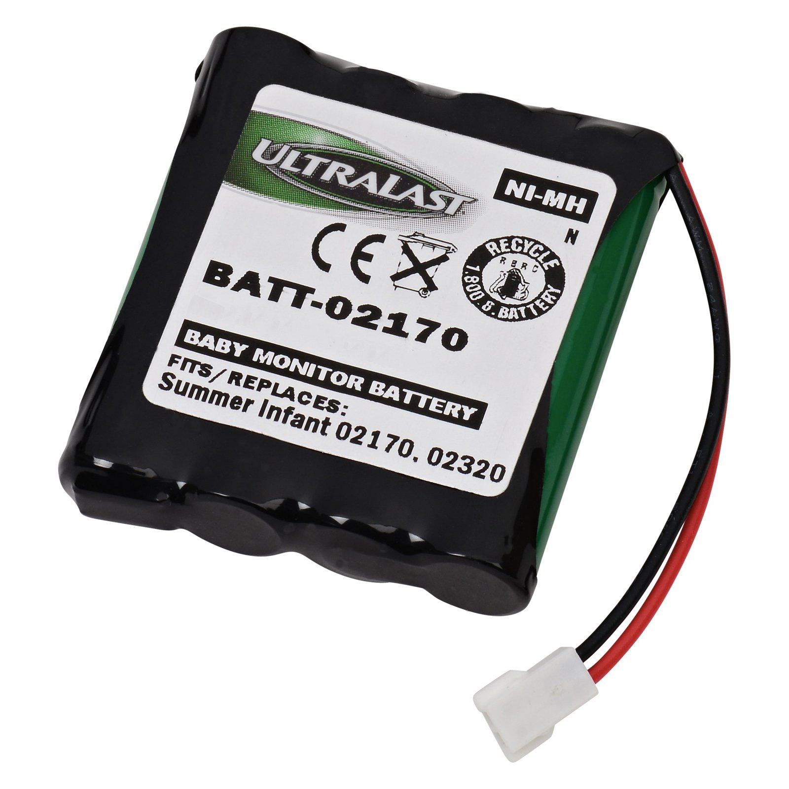 Replacement Summer Infant 02170 Baby Monitor Battery (4.8V, 0.8Ah, NiMH ...