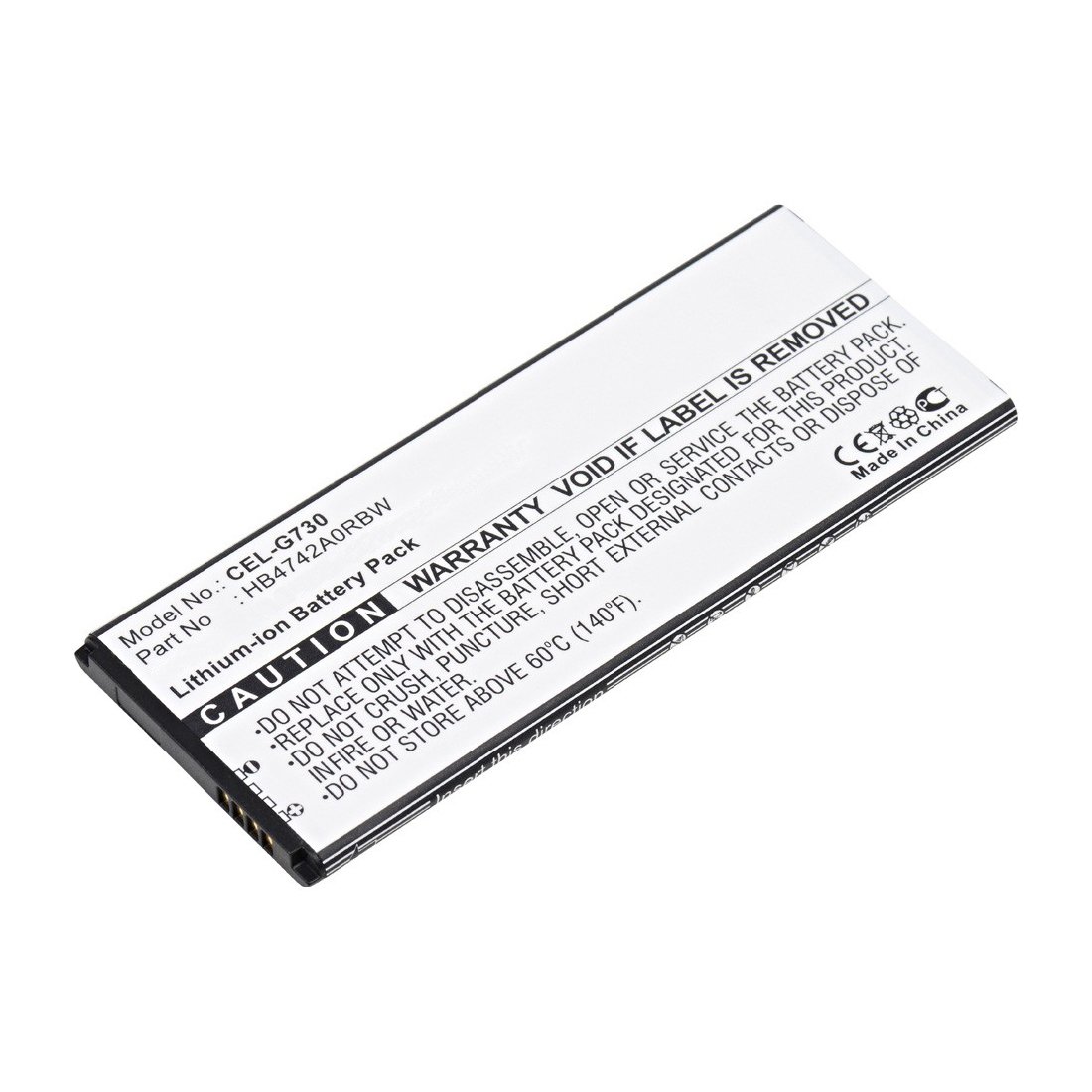 Replacement Huawei HB4742A0RBC Li-Ion Cell Phone Battery | Battery Mart