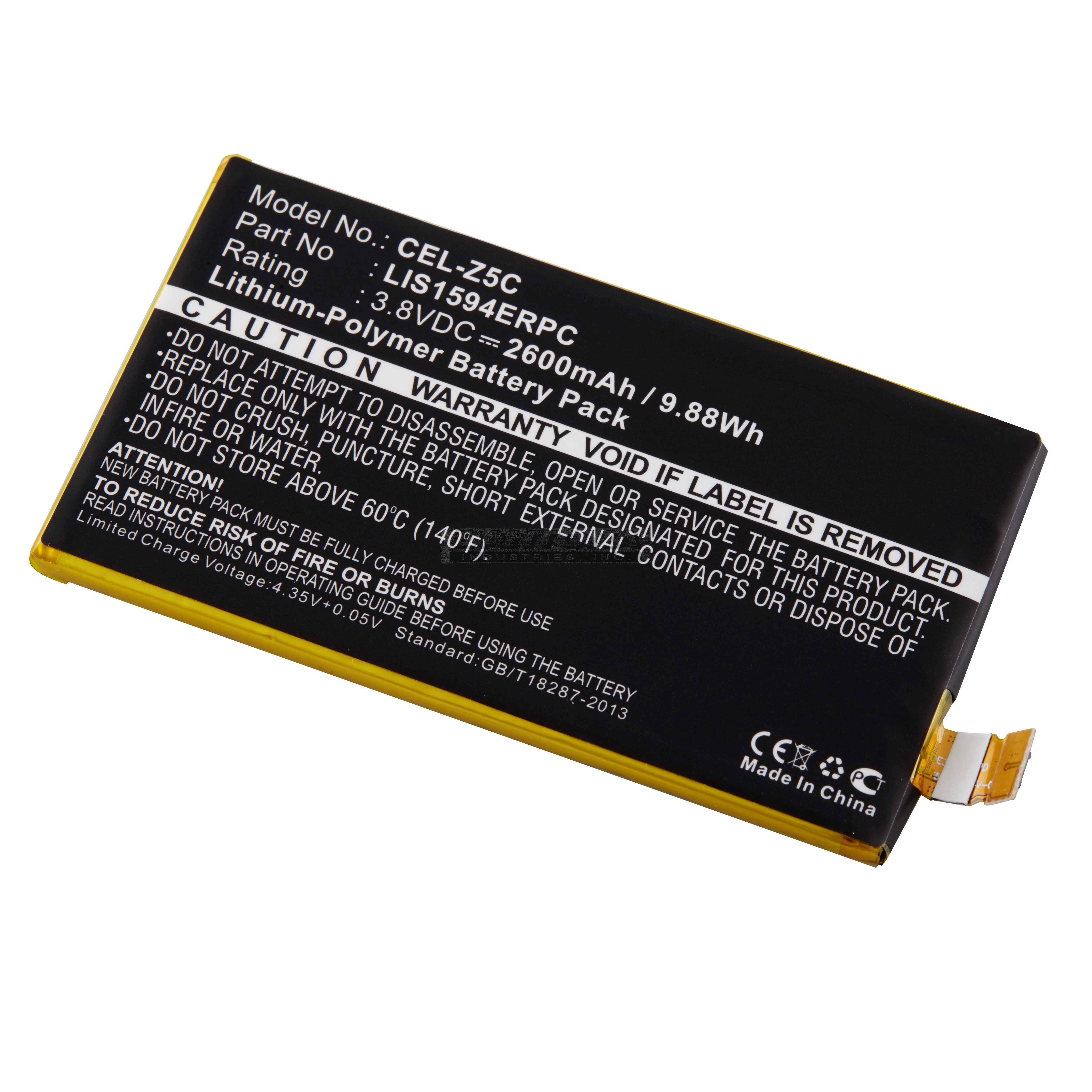 Replacement Sony Ericsson E5803 Cell Phone Battery | Battery Mart