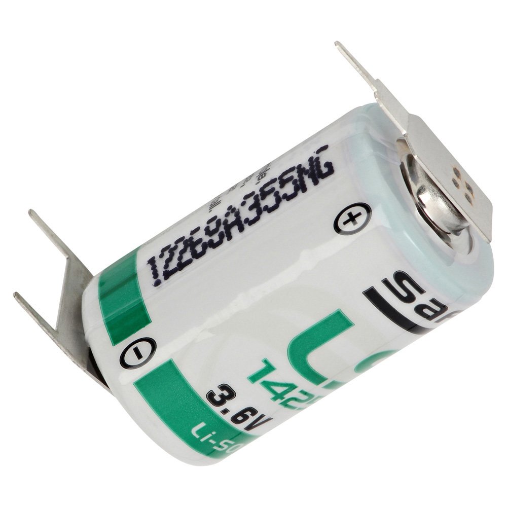 1/2 AA Lithium Cell With PC Pins for Memory Support and Industrial ...