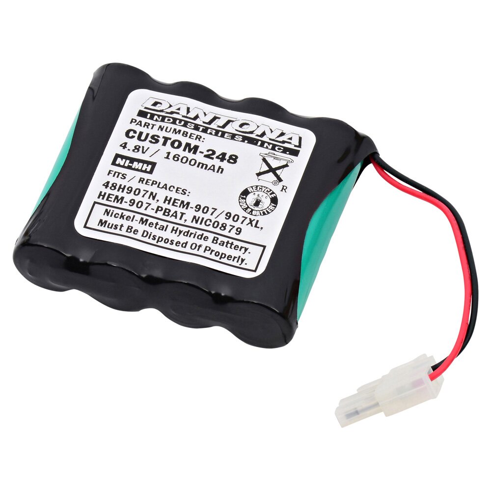 4.8 Volt NIMH 1600 mAh Programmable Logic Controller (PLC) Battery ...