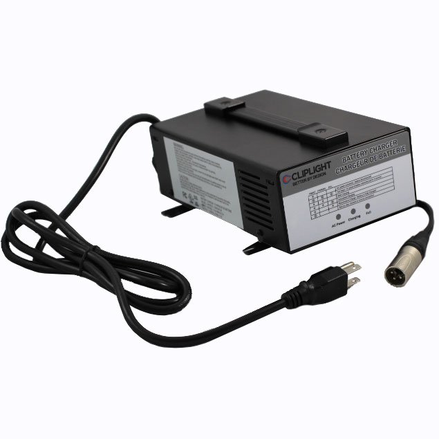 Cliplight 24 Volt 12 Amp Battery Charger with XLR Plug: BatteryMart.com