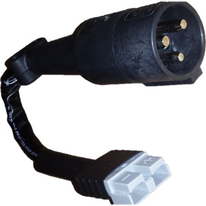 Star Car 48 Volt 3 Pin Black Plug | Battery Mart