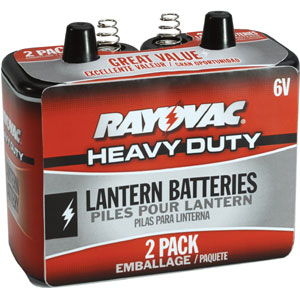 Rayovac 6-Volt Heavy Duty Lantern Battery - 2 Pack: BatteryMart.com