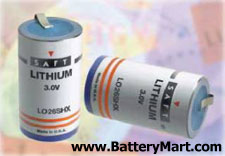 Saft D Size Lithium Sulfur Dioxide Cylindrical Cell | Battery Mart