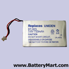 Uniden BT-925 Cordless Phone Batteries - BatteryMart.com