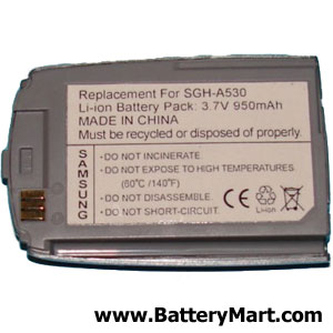 Replacement Samsung SCH-A530 Cell Phone Battery | Battery Mart
