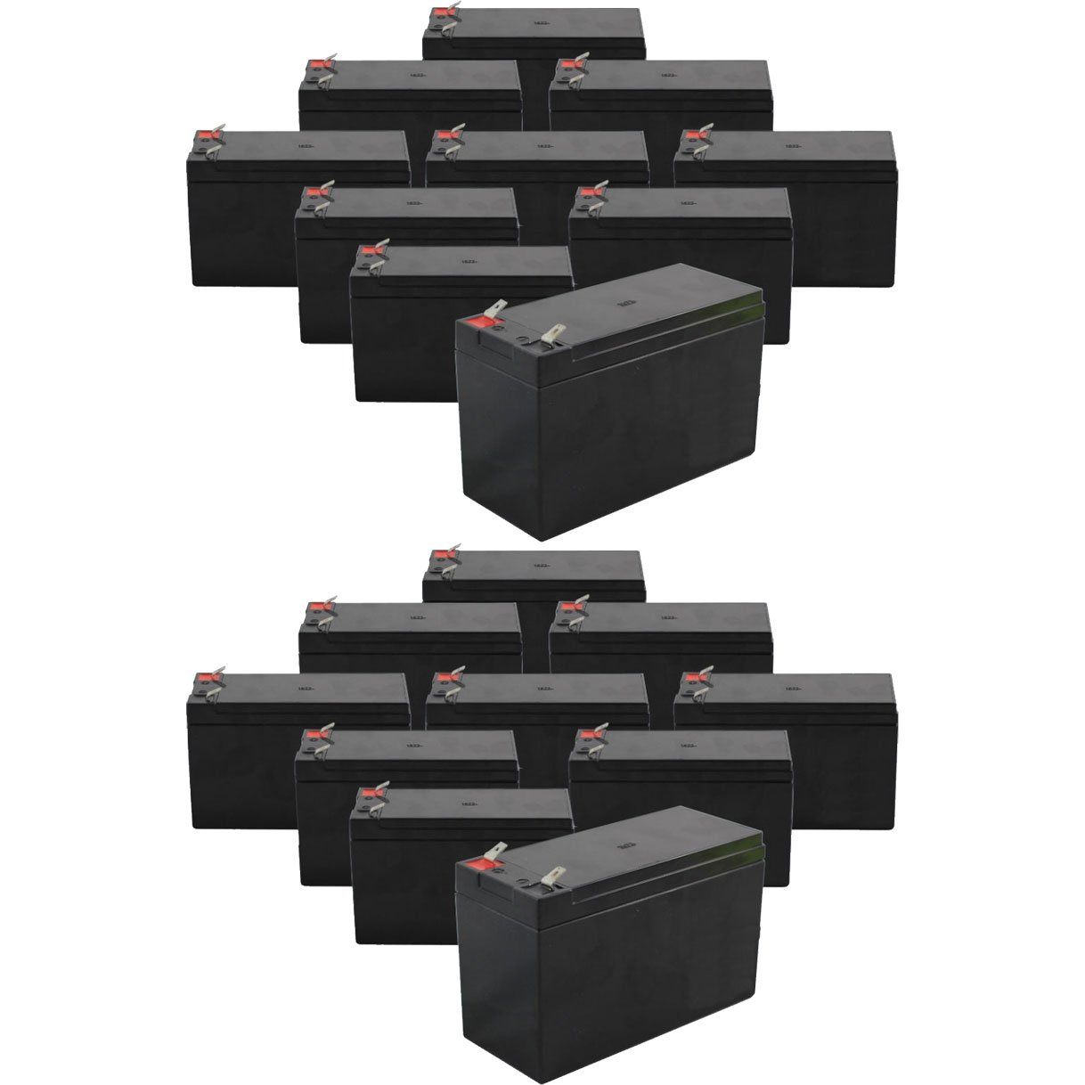 [20 Pack] 12 Volt 7 Ah Sealed Lead Acid Rechargeable Batteries - F2 ...